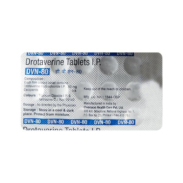 DVN 80 Tablet 15's Price, Uses, Side effects, Substitutes | Netmeds