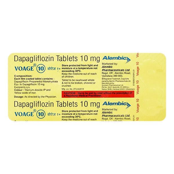 VOAGE 10 Tablet 10's : Price, Uses, Side Effects | Netmeds