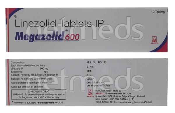 Buy Megazolid 600mg Tablet 10'S Online at Upto 25% OFF | Netmeds