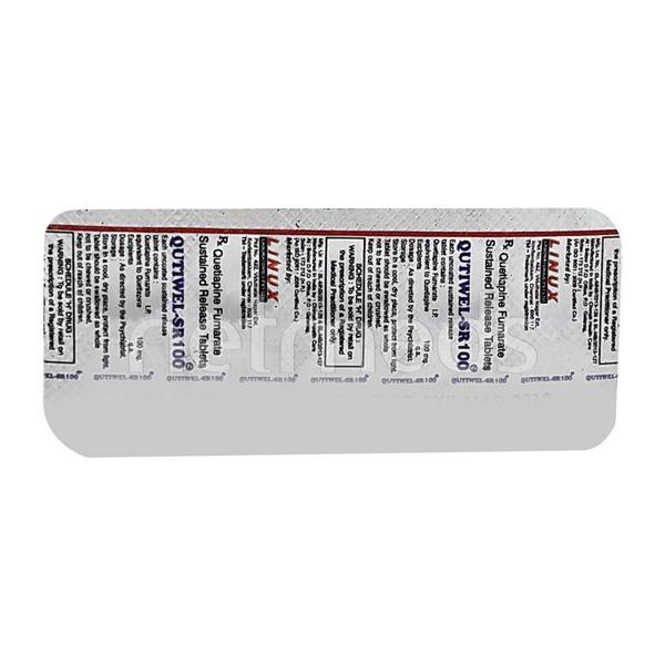 Qutiwel SR 100mg Tablet 10'S Price, Uses, Side effects, Substitutes ...