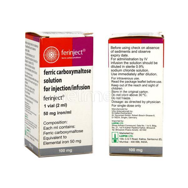 Ferinject 100mg Injection 2ml Price, Uses, Side effects, Substitutes ...