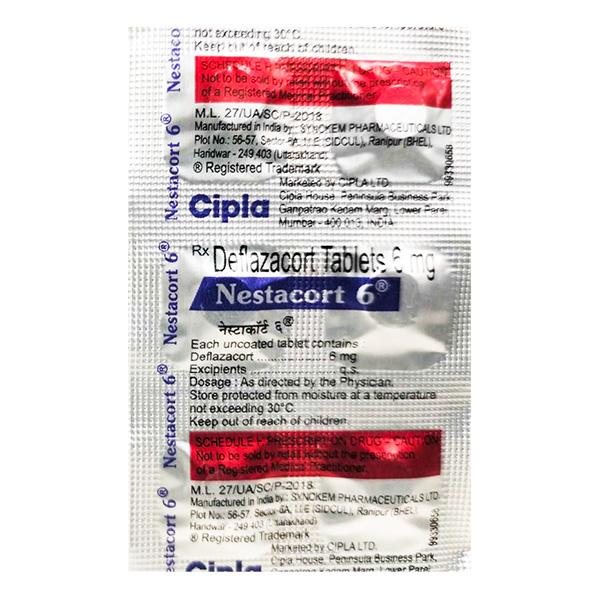 NESTACORT 6 Tablet 6's : Uses, Side Effects, Price | Netmeds