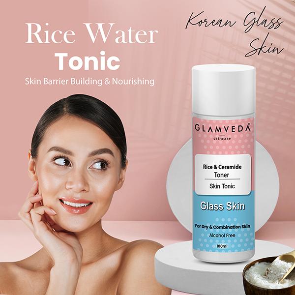 Buy Glamveda Korean Rice Water Tonic Skin Barrier Building & Nourishing ...