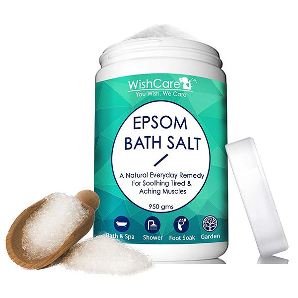 Buy WishCare Pure Epsom Bath Salt - Bath Salts for Calming & Relaxing ...