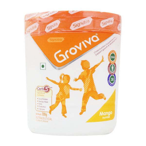 Buy Nutritious Groviva Mango Flavour Powder 200gm for Children's Growth ...