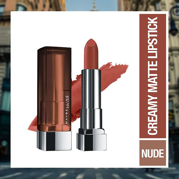 Buy Maybelline New York Color Sensational Creamy Matte Lipstick, 673 ...