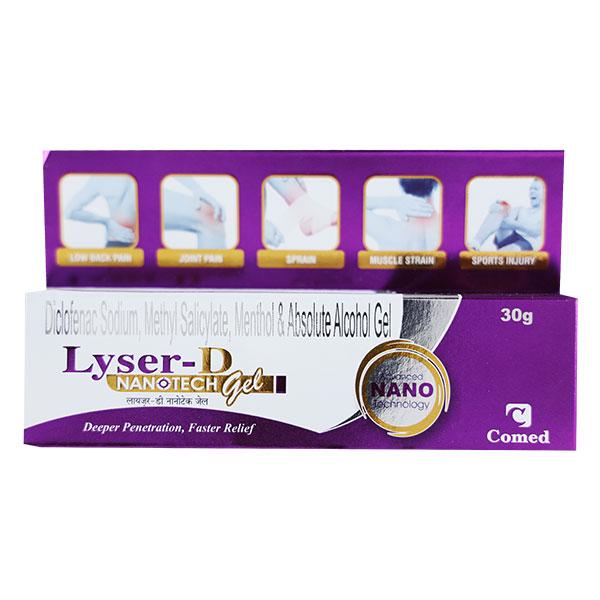 LYSER D NANOTECH Gel 30gm Price, Uses, Side effects, Substitutes | Netmeds