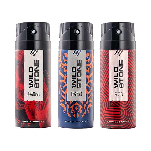 Buy Wild Stone Ultra Sensual Red And Legend Deodorants for Men Log ...