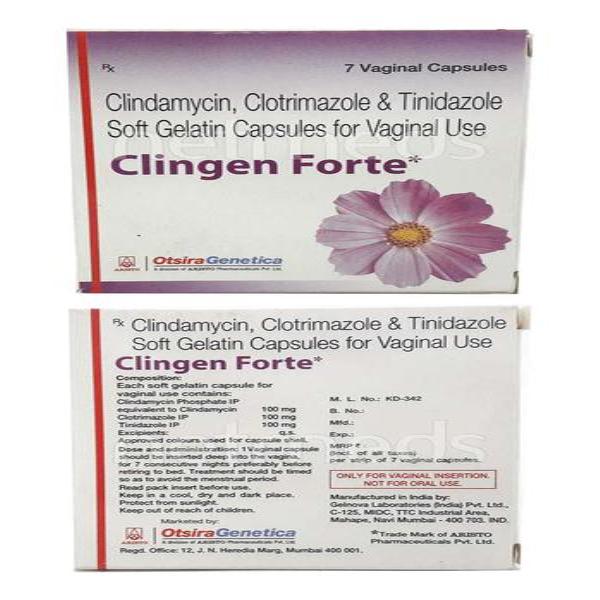Buy CLINGEN FORTE Vaginal Capsules 7's Online at Upto 25% OFF | Netmeds