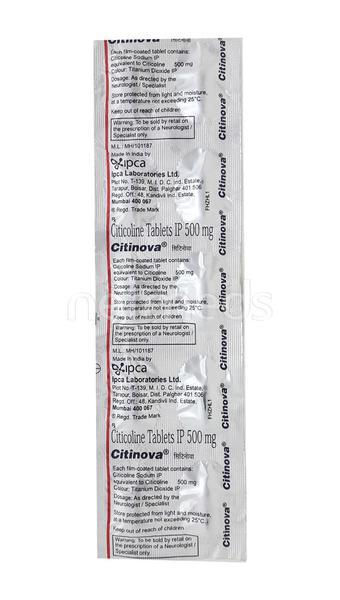 Citinova 500mg Tablet 10'S Price, Uses, Side effects, Substitutes | Netmeds