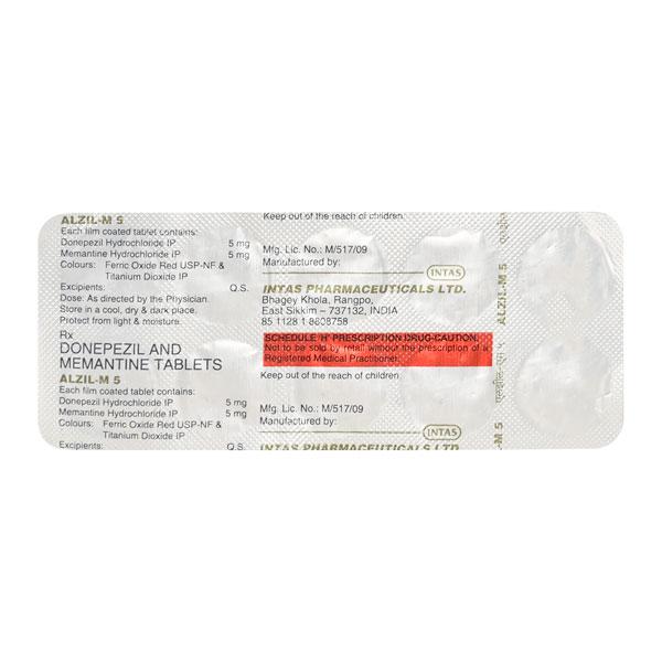 Alzil M 5mg Tablet 10'S : Price, Uses, Side Effects | Netmeds