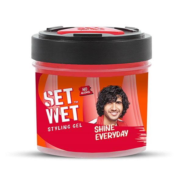 Buy Set Wet Hair Gel for Men, Wet Look, Light Hold, Jar 250 ml Online ...