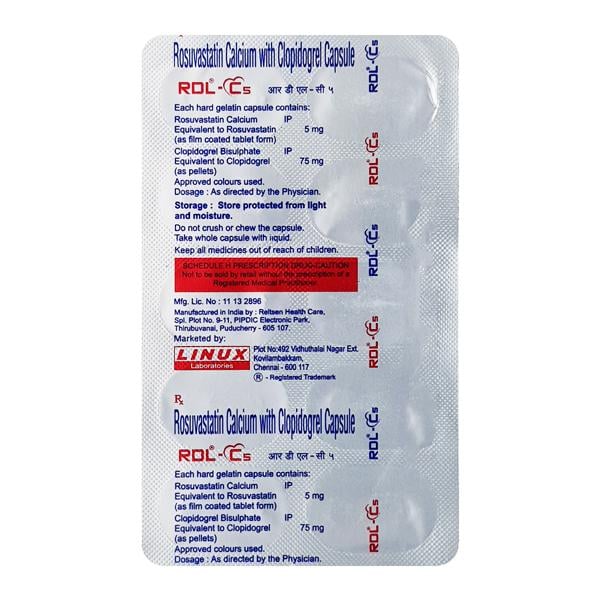 Buy RDL C 5mg Capsule 10'S Online at Upto 25% OFF | Netmeds