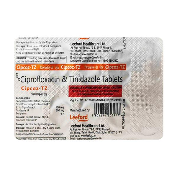 CIPCOZ TZ Tablet 10's