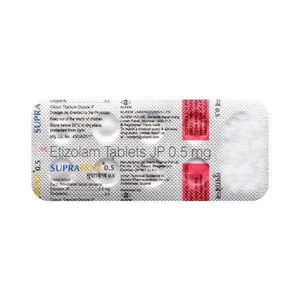Suprabenz 0.50mg Tablet 10'S - Price, Uses, Side Effects, and ...