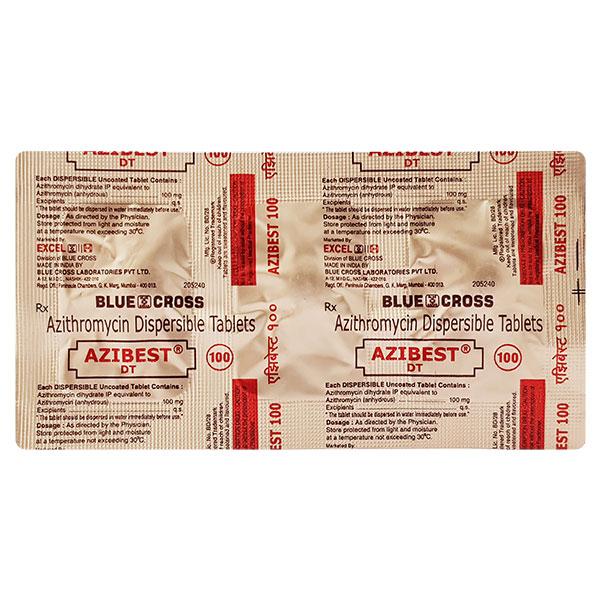 Azibest DT 100mg Tablet 3'S Price, Uses, Side effects, Substitutes ...