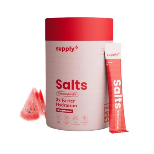 Supply6 Salts Electrolyte Mix Watermelon Flavoured (Pack of 18 x 4 gm)