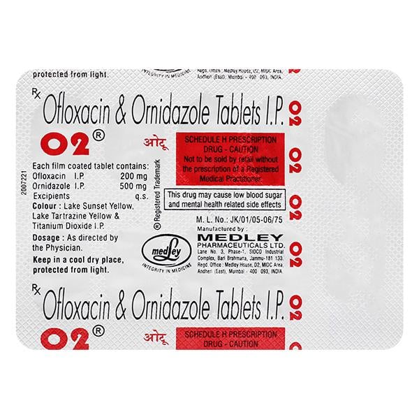 O2 Tablet 10'S - Price, Uses, Side Effects | Netmeds