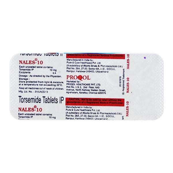NALES 10mg Tablet 10's Price, Uses, Side effects, Substitutes | Netmeds