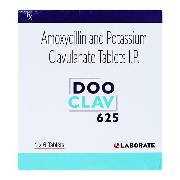 Buy DOO CLAV 625mg Tablet 6's Online at Upto 25% OFF | Netmeds