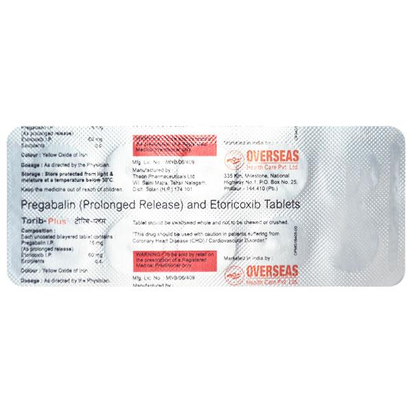 Buy TORIB PLUS Tablet 10's Online at Upto 25% OFF | Netmeds