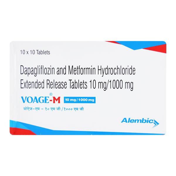 VOAGE M 10/1000 Tablet 10's : Price, Uses, Side Effects | Netmeds