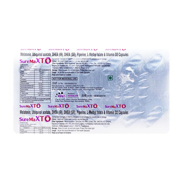 Buy SUREMA XT O Capsule 14's Online at Upto 25% OFF | Netmeds