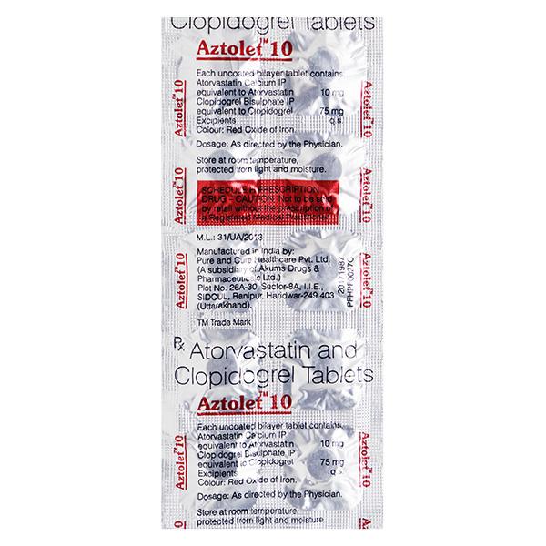 Aztolet 10mg Tablet 10'S : Uses, Side Effects, Price | Netmeds