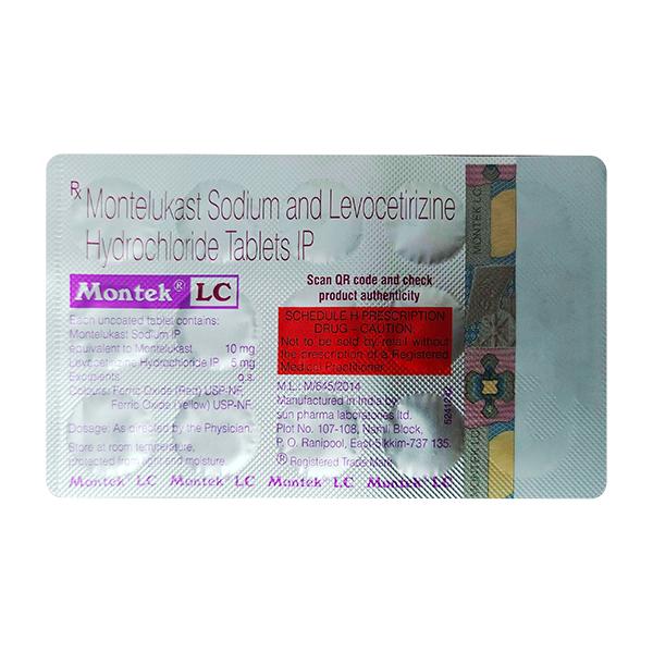 Buy MONTEK LC Tablet 15's Online at Upto 25% OFF | Netmeds