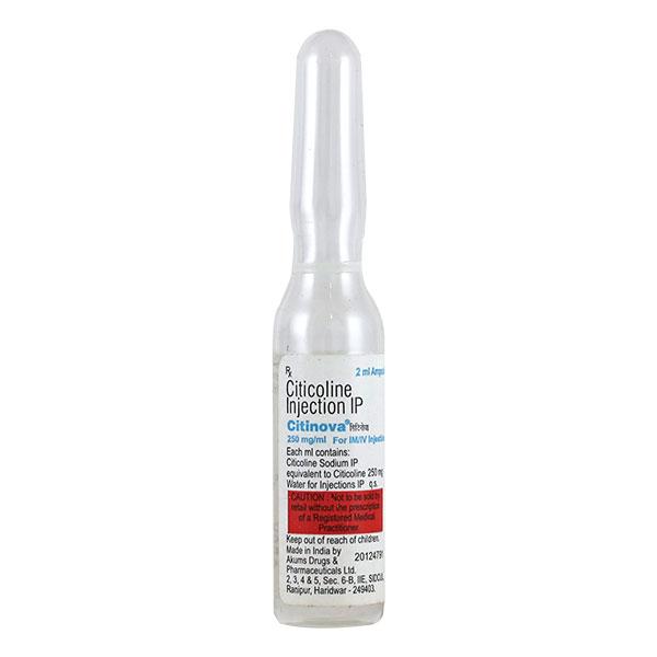 Citinova 250mg Injection 2ml Price, Uses, Side effects, Substitutes ...