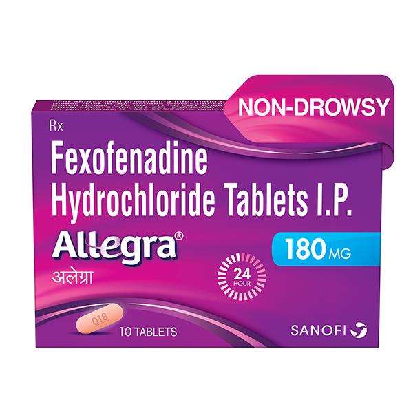 Allegra 180 Tablet: Uses, Side Effects, Precautions | Netmeds