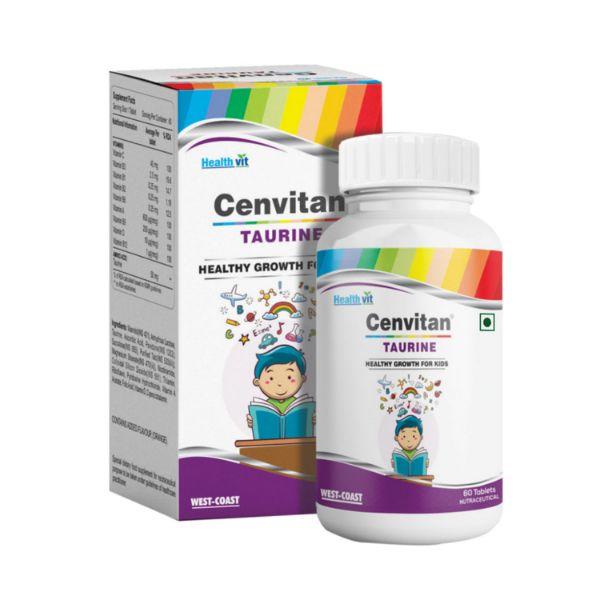 Buy Healthvit Cenvitan Taurine Healthy Growth for Kids- Tablets 60's ...