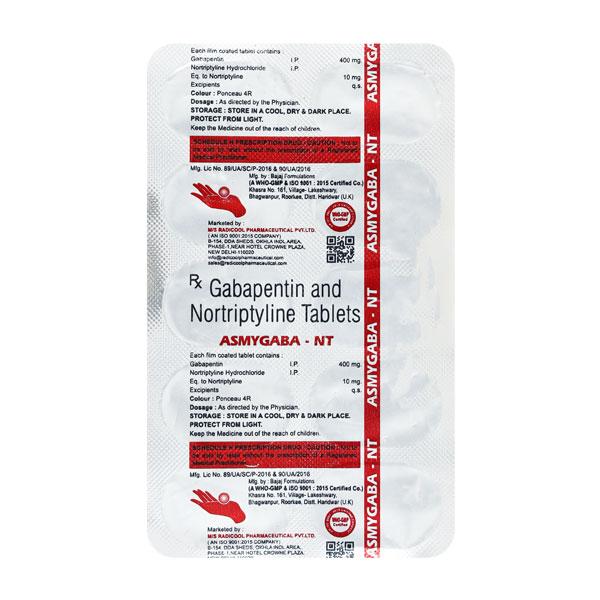 Asmygaba NT Tablet 10'S Price, Uses, Side effects, Substitutes | Netmeds