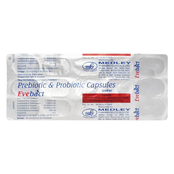 EVEBACT Capsule 14's : Price, Uses, Side Effects | Netmeds