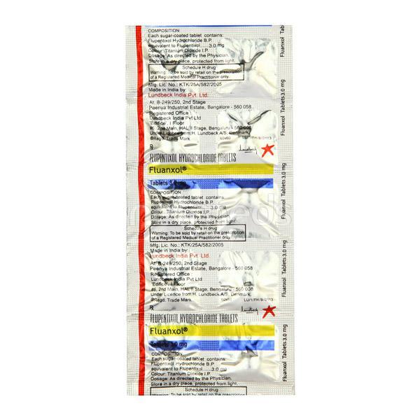 Fluanxol 3mg Tablet 10'S : Uses, Side Effects, Price | Netmeds
