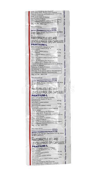 Pantium L Capsule 10'S : Uses, Side Effects, Price | Netmeds