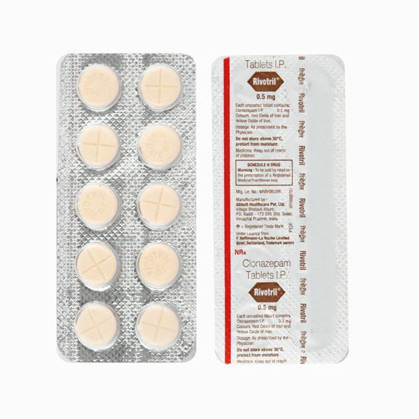 Rivotril 0.5mg Tablet 10'S - Price, Uses, Side Effects, and Substitutes ...