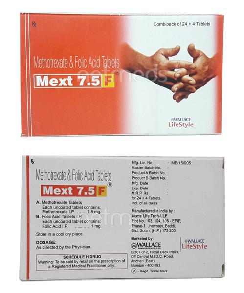 Mext F 7.5mg Tablet 28'S : Uses, Side Effects, Price | Netmeds