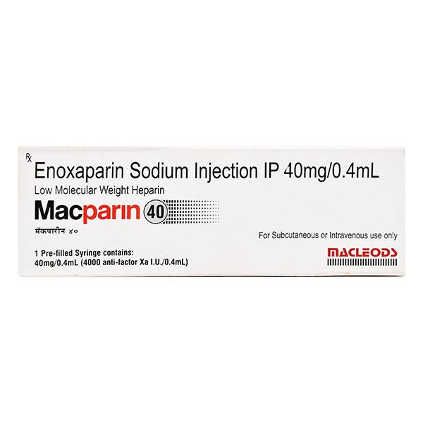 Macparin 40mg Injection 0.4ml : Uses, Side Effects, Price | Netmeds