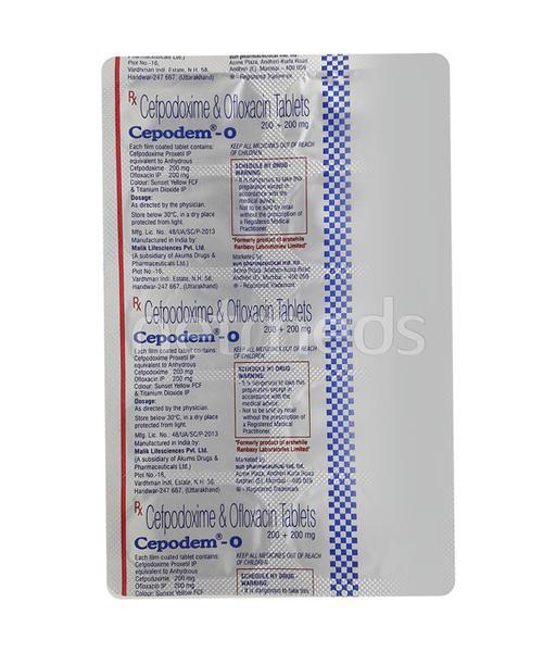 Cepodem O Tablet 10'S : Price, Uses, Side Effects | Netmeds