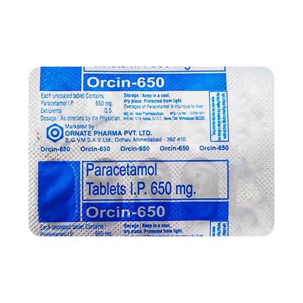 ORCIN 650 Tablet 10's Price, Uses, Side effects, Substitutes | Netmeds