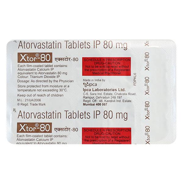 Buy Xtor 80mg Tablet 10'S Online at Upto 25% OFF | Netmeds