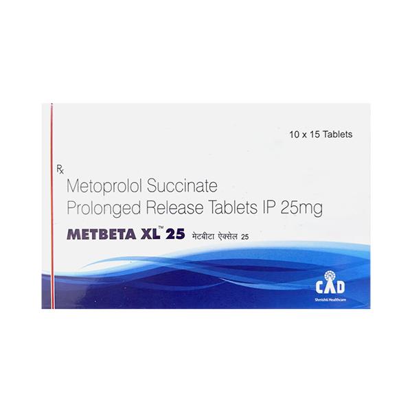 Buy METBETA XL 25 Tablet 15's Online at Upto 25% OFF | Netmeds