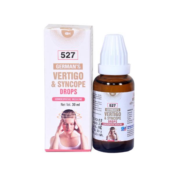 German's 527 Vertigo & Syncope Drops 30 ml Online at Best Price - Homeopathic Drops