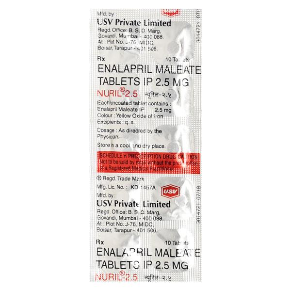 Nuril 2.5mg Tablet 10'S : Price, Uses, Side Effects | Netmeds