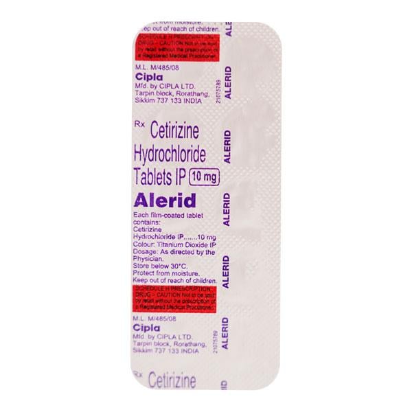 Alerid 10mg Tablet 10'S - Price, Uses, Side Effects | Netmeds