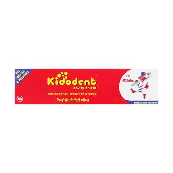 Buy KIDODENT BUBBLE GUM FLAVOUR Tooth Paste 60g Online | Netmeds