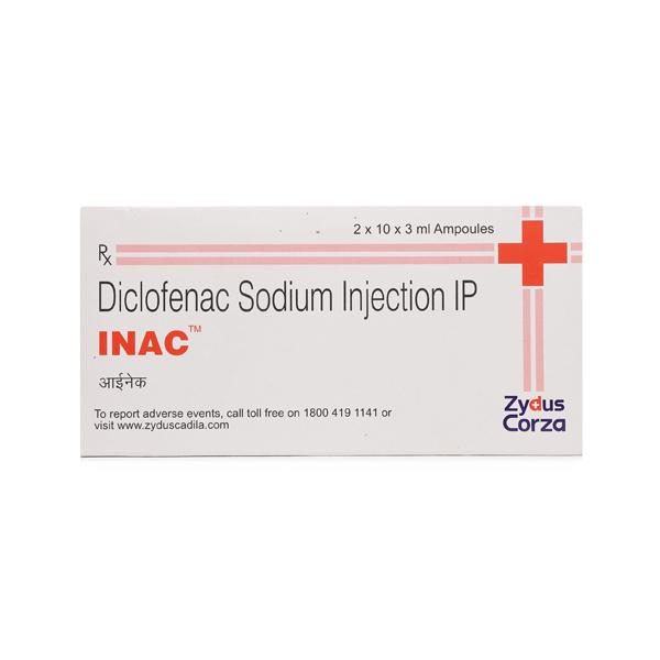 Inac Injection 3ml Price, Uses, Side effects, Substitutes | Netmeds