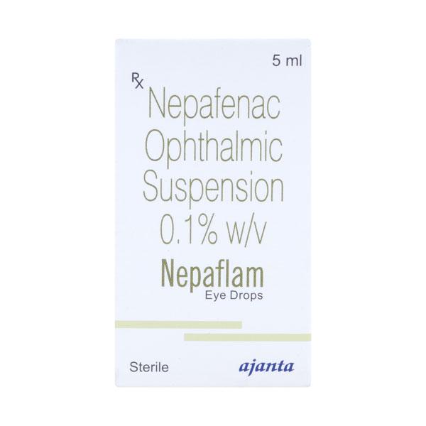 Nepaflam Eye Drops 5ml Price, Uses, Side effects, Substitutes | Netmeds