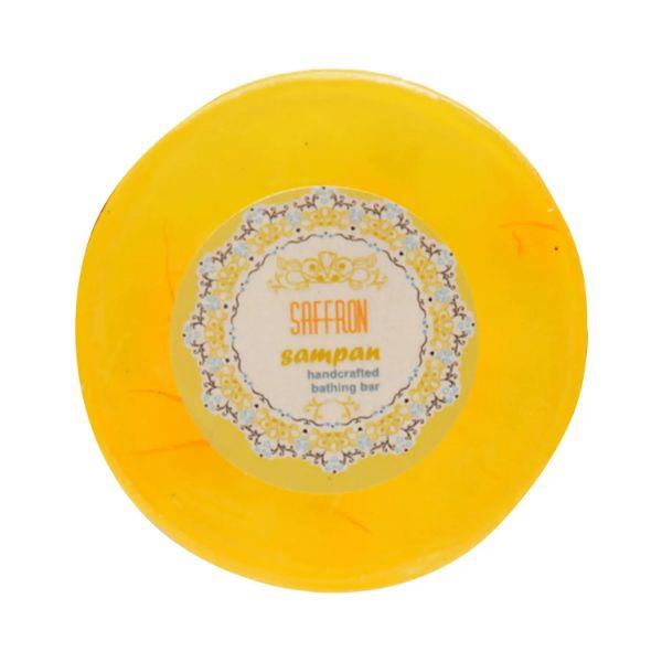 Buy Sampan Handcrafted Glycerine Bathing bar Saffron 150 gm Online at ...